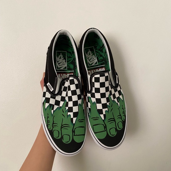 Vans | Shoes | New Vans X Marvel Hulk Slip Ons | Poshmark